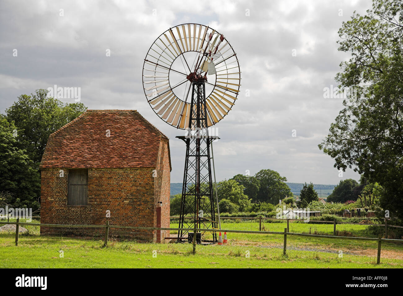Crux Easton wind engine Hampshire Stock Photo - Alamy