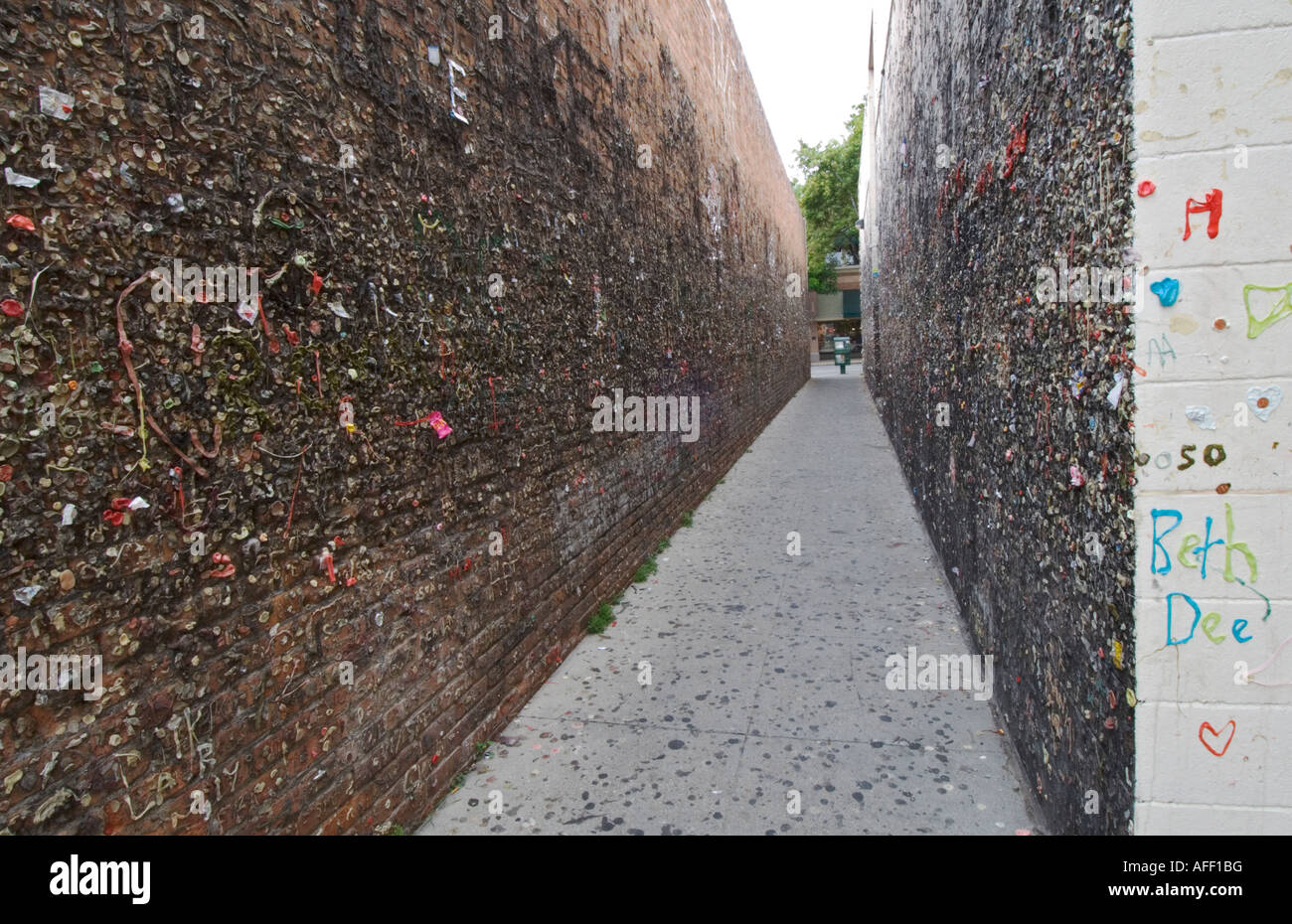 California Central Coast San Luis Obispo Bubble Gum Alley Stock Photo ...