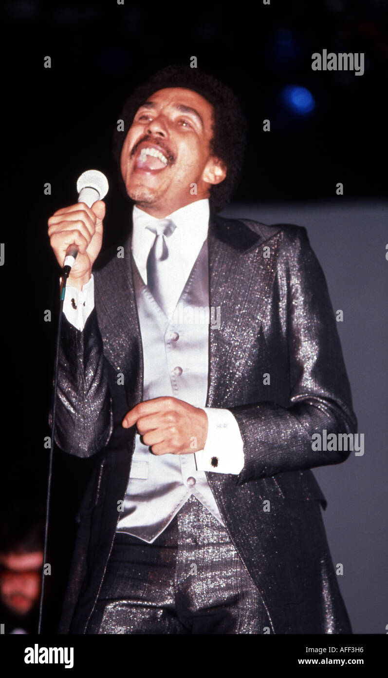 SMOKEY ROBINSON US singer about 1980 Stock Photo - Alamy