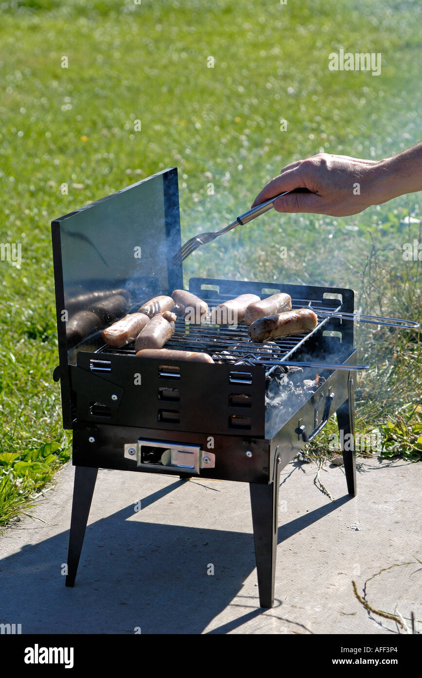 Food Cooking on a Barbecue Stock Photo - Alamy