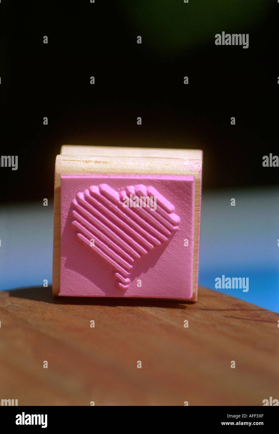STAMP HEART by Pool Stock Photo - Alamy