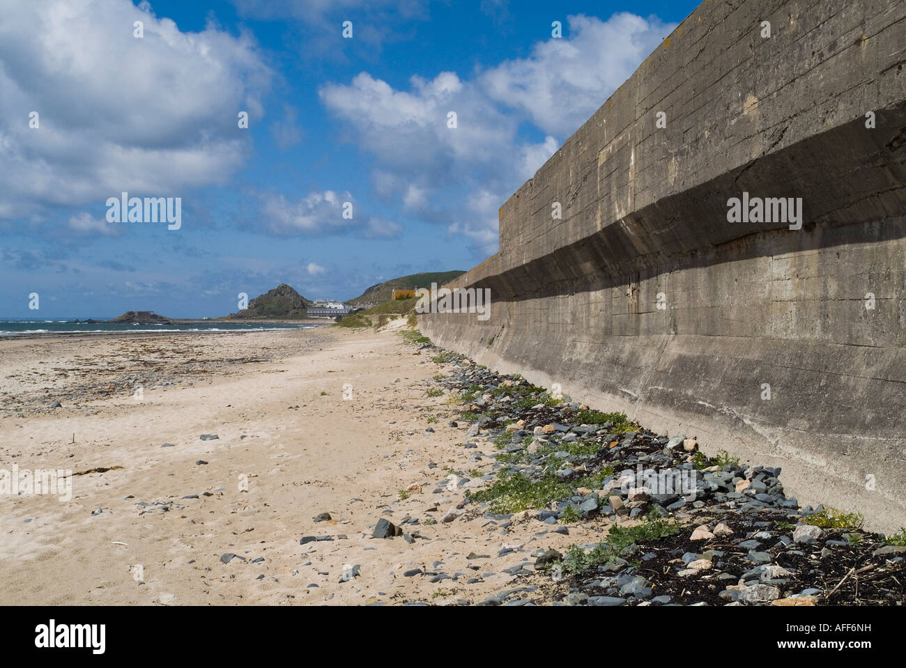 dh St Ouens Bay ST OUEN JERSEY Concrete Antitank wall German Second ...