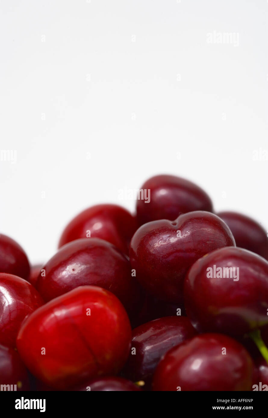 Fresh red juicy cherries Cut Out Stock Images & Pictures - Alamy