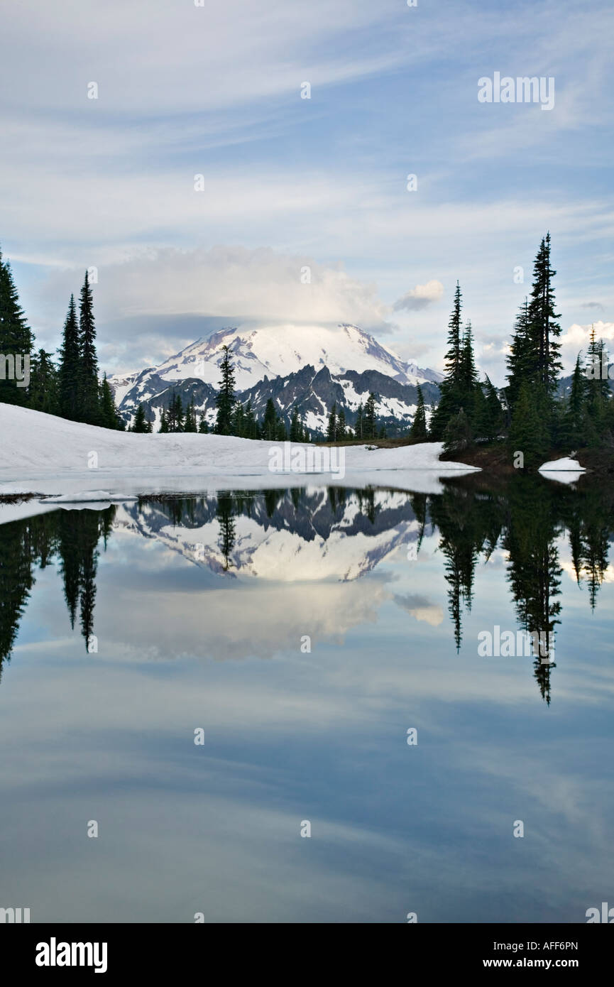 Mount Rainier reflection Stock Photo - Alamy