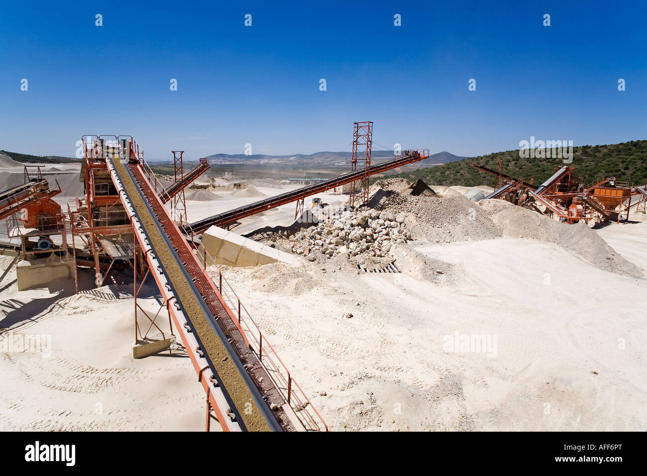works in a quarry of dry goods Stock Photo - Alamy