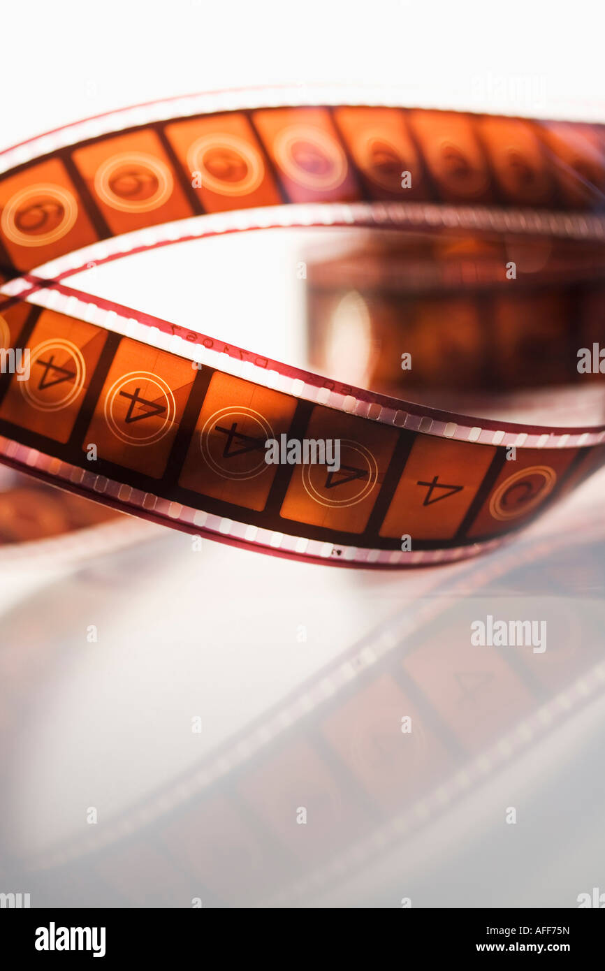 Strip of movie film leader Stock Photo - Alamy