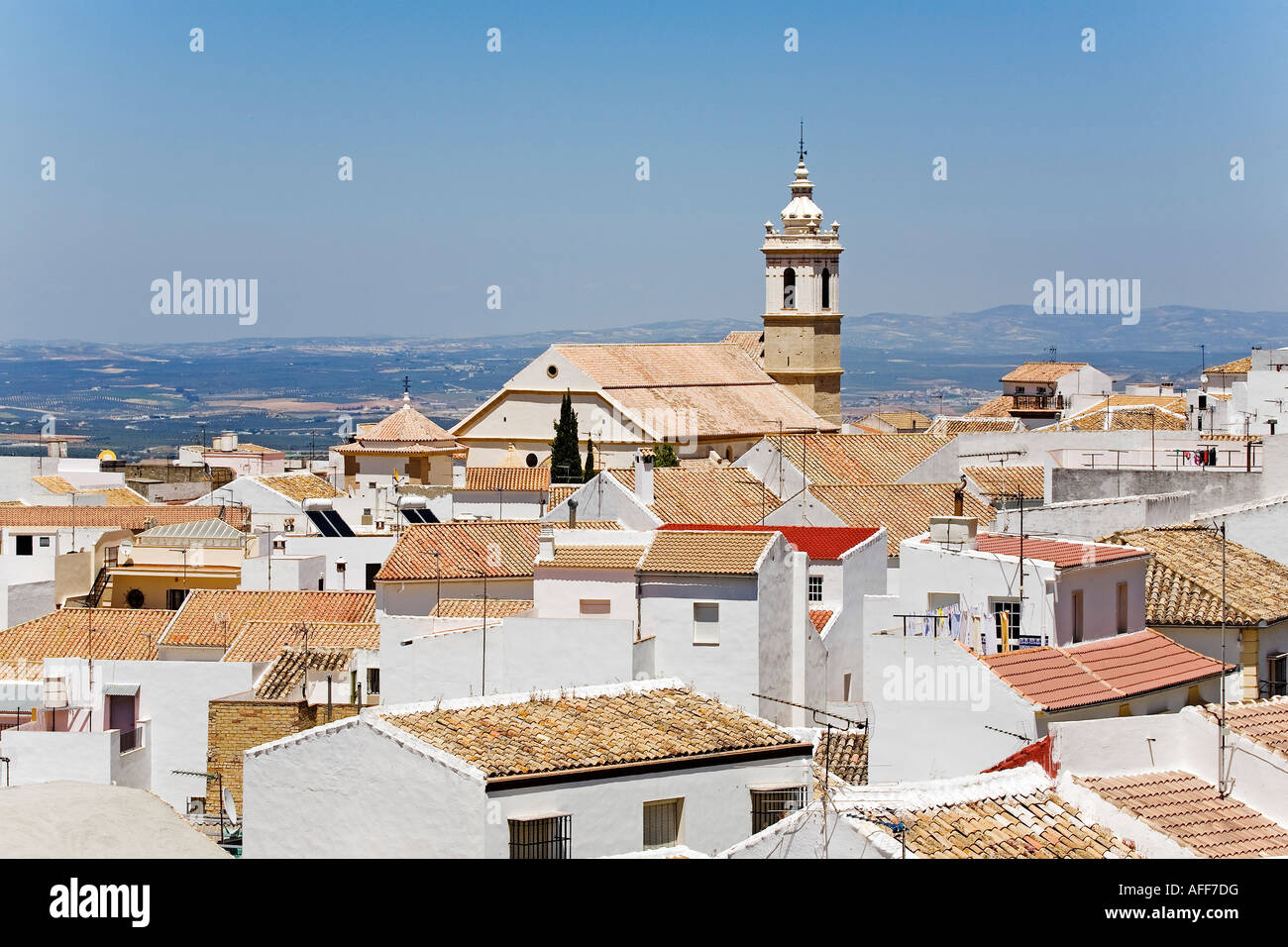 landscape of the city of estepa Seville Andalusia Spain Stock Photo - Alamy