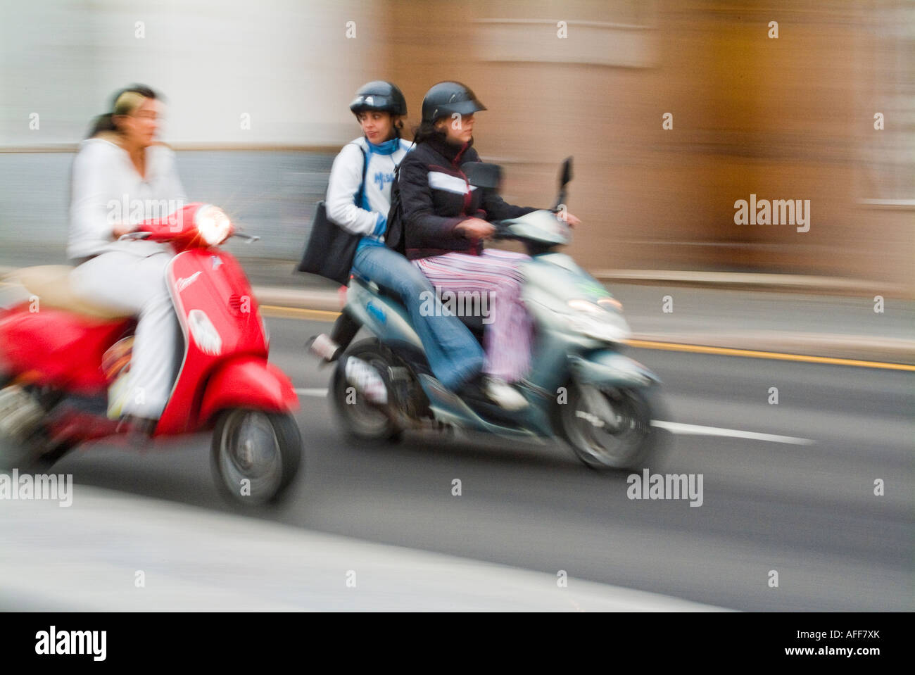 Three mopeds hi-res stock photography and images - Alamy
