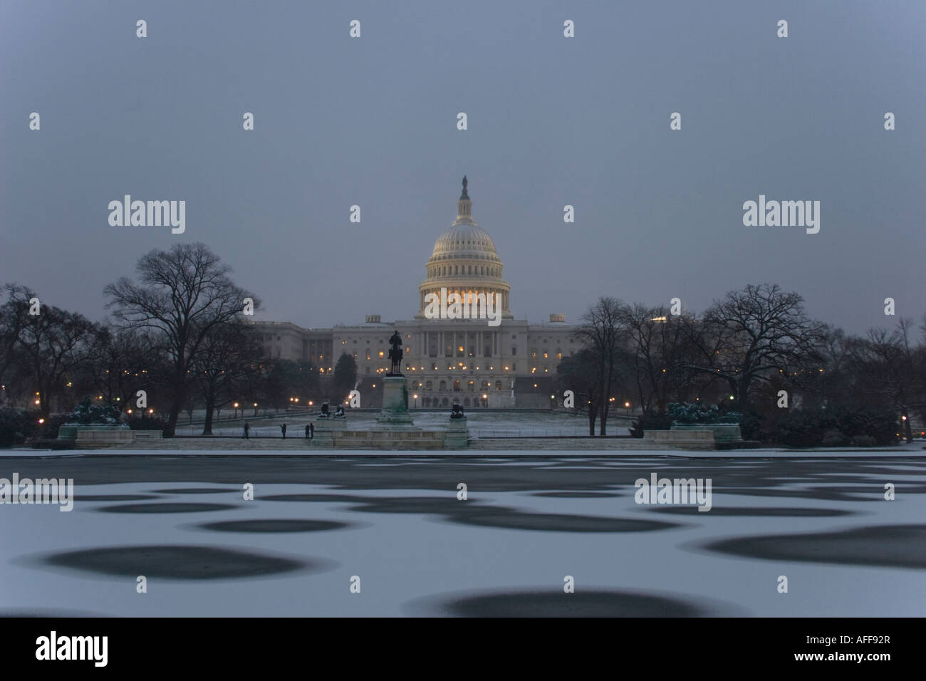 The US Capitol Building Washington DC, winter Stock Photo - Alamy