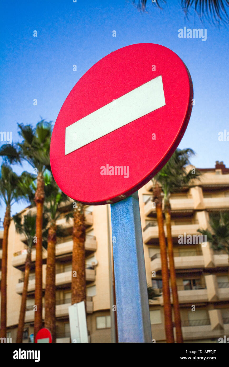 European do not enter road sign Stock Photo - Alamy
