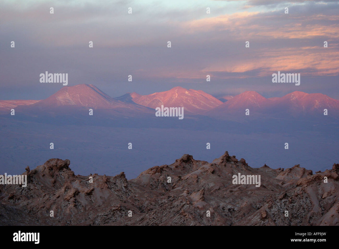 Sunset in the Atacama desert Stock Photo - Alamy