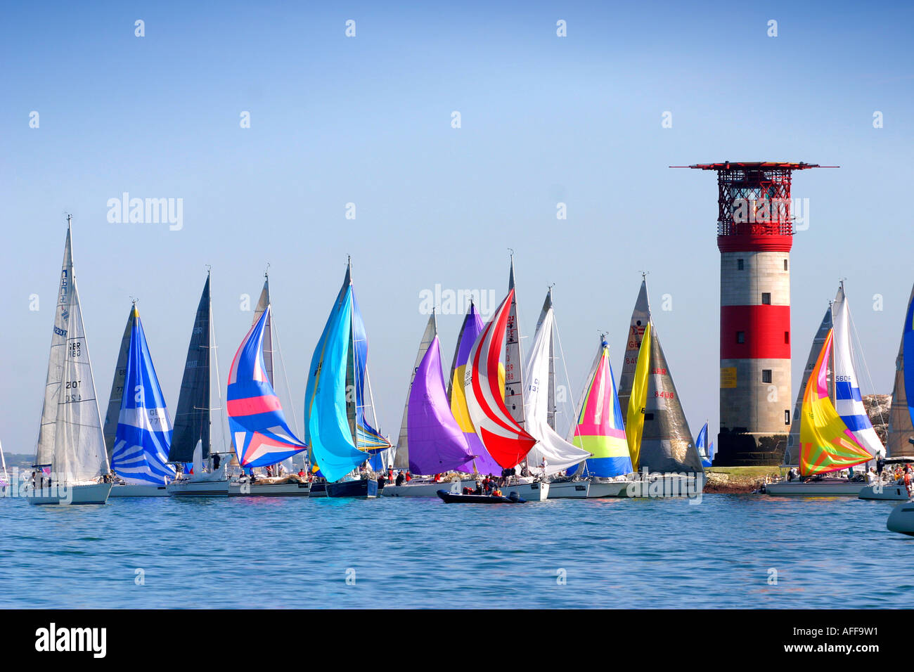 Round the Island Race Cowes Isle of Wight UK England Great Britain ...