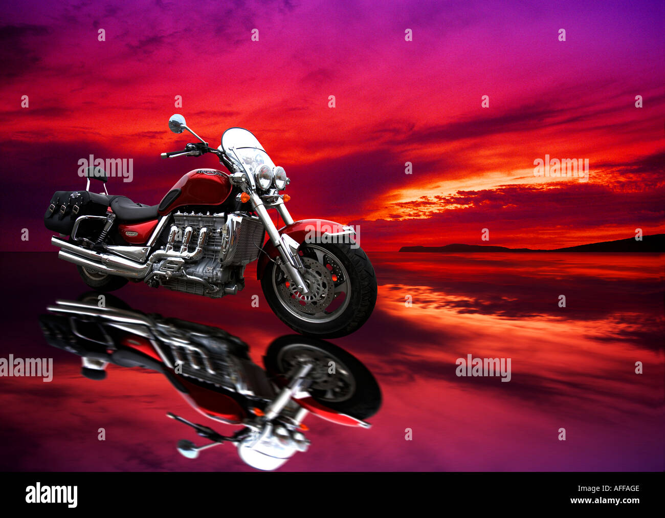 Triumph Rocket 3 Three Motorcycle Isle of Wight Uk Great Britain Stock ...