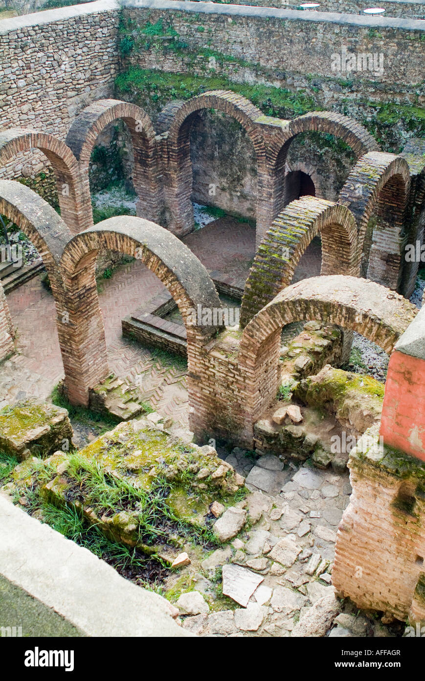 Exterior of Old Arab baths in Ronda Spain Stock Photo - Alamy