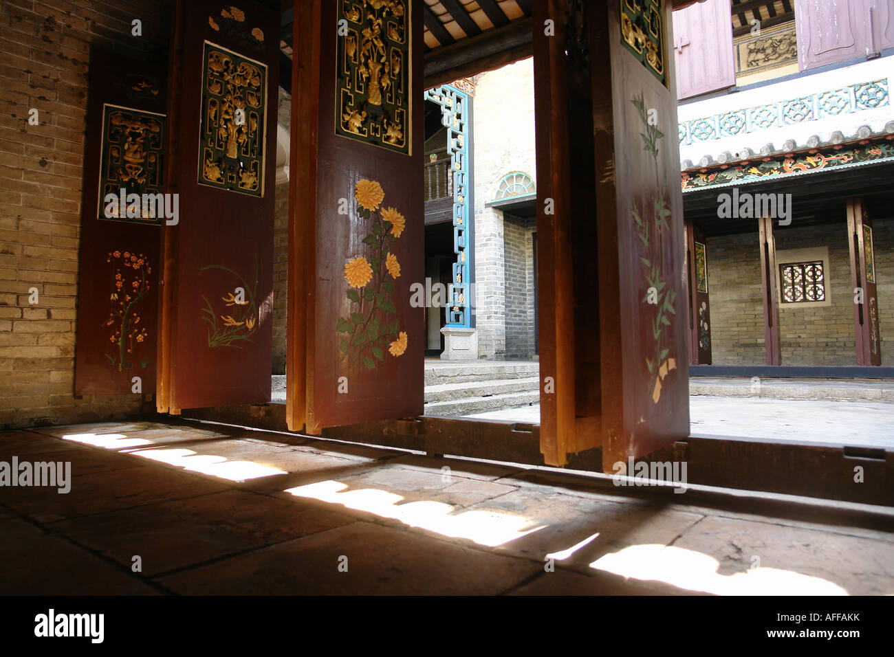 Interior of Tai Fu Tai Mansion in New Territories Hong Kong China Stock ...