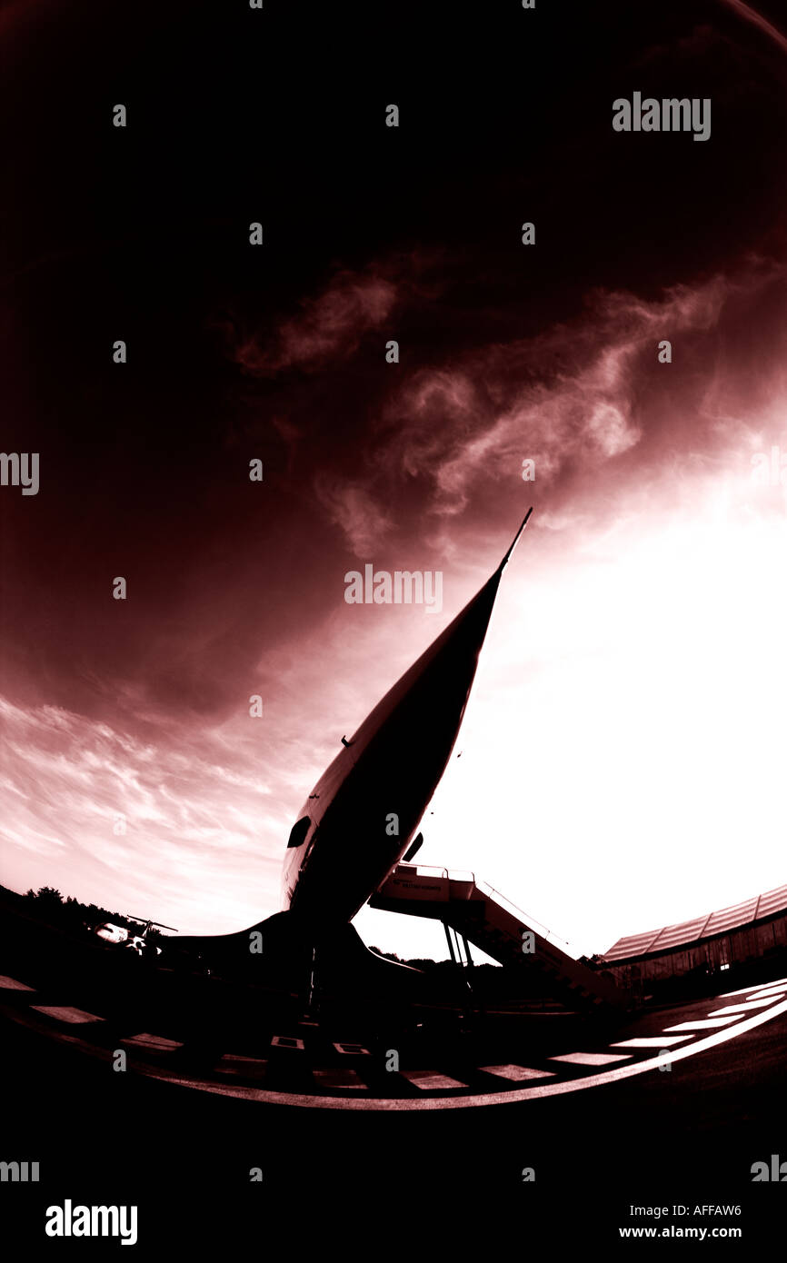 Concorde concept at MAN Manchester Airport Stock Photo - Alamy