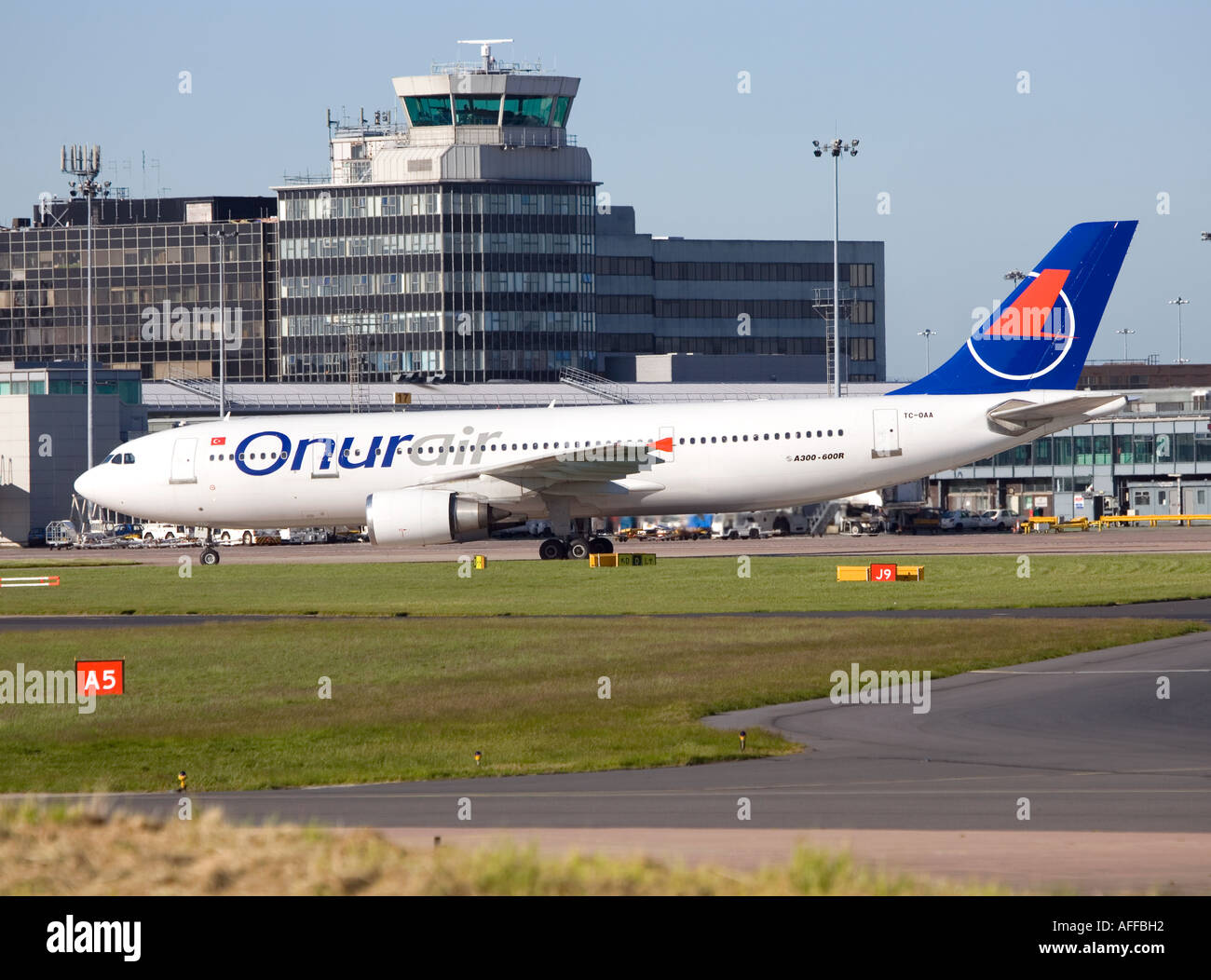 Onur Air at MAN Manchester Airport Stock Photo - Alamy
