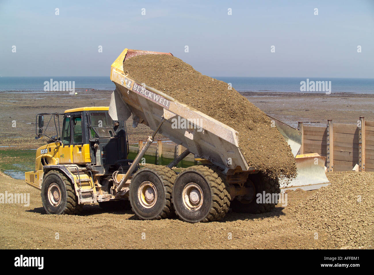 Sea defence building in whitstable kent Stock Photo - Alamy