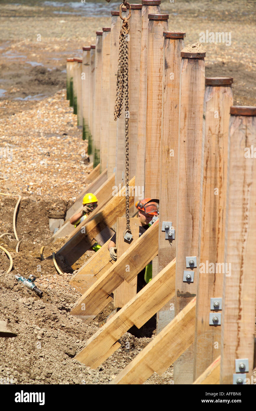 Sea defence building in whitstable kent Stock Photo - Alamy