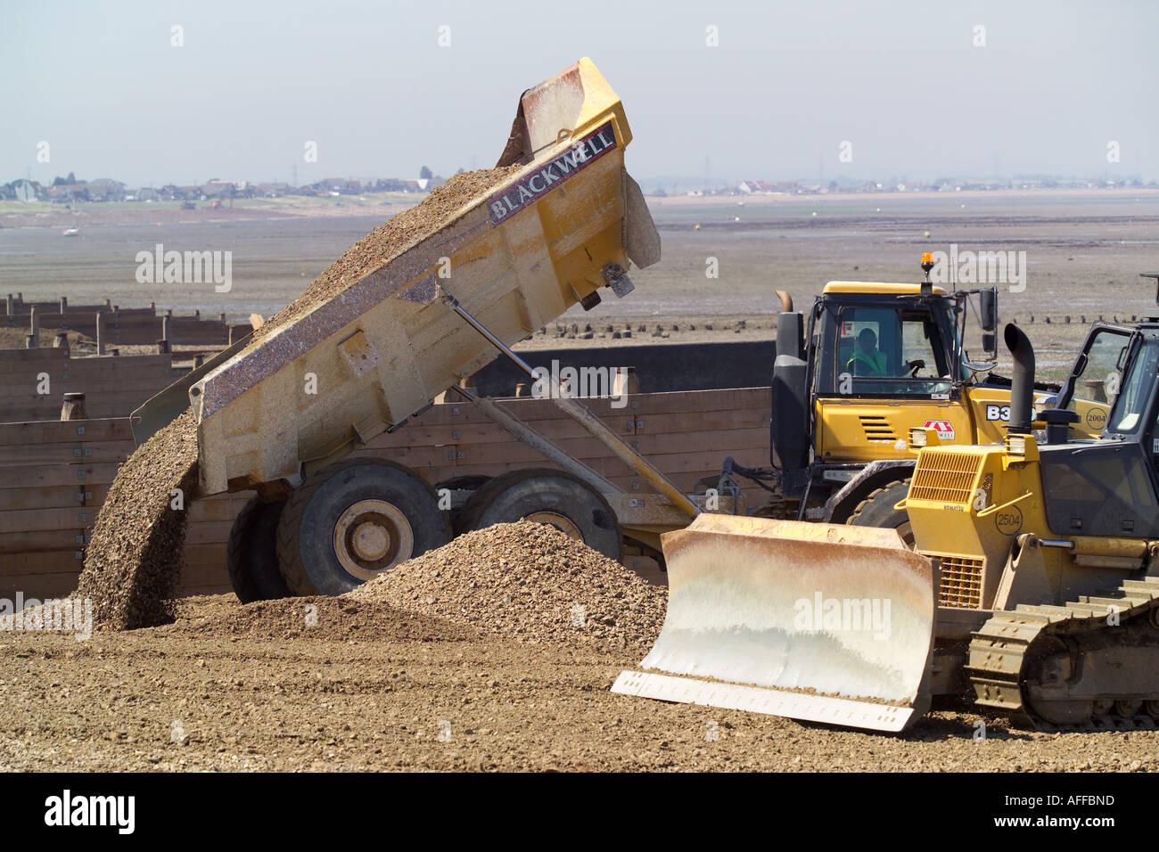 Sea defence building in whitstable kent Stock Photo - Alamy