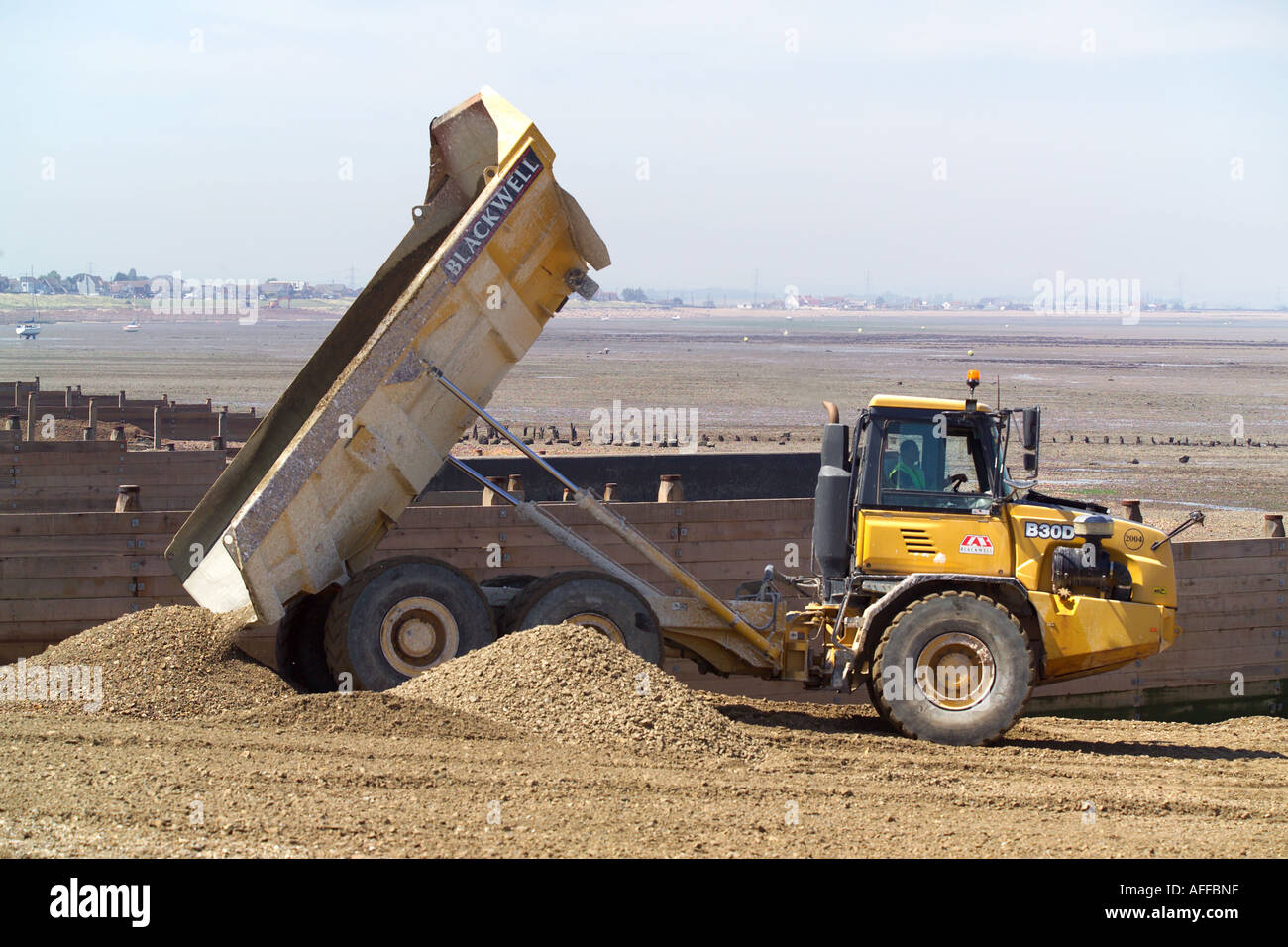Sea defence building in whitstable kent Stock Photo - Alamy