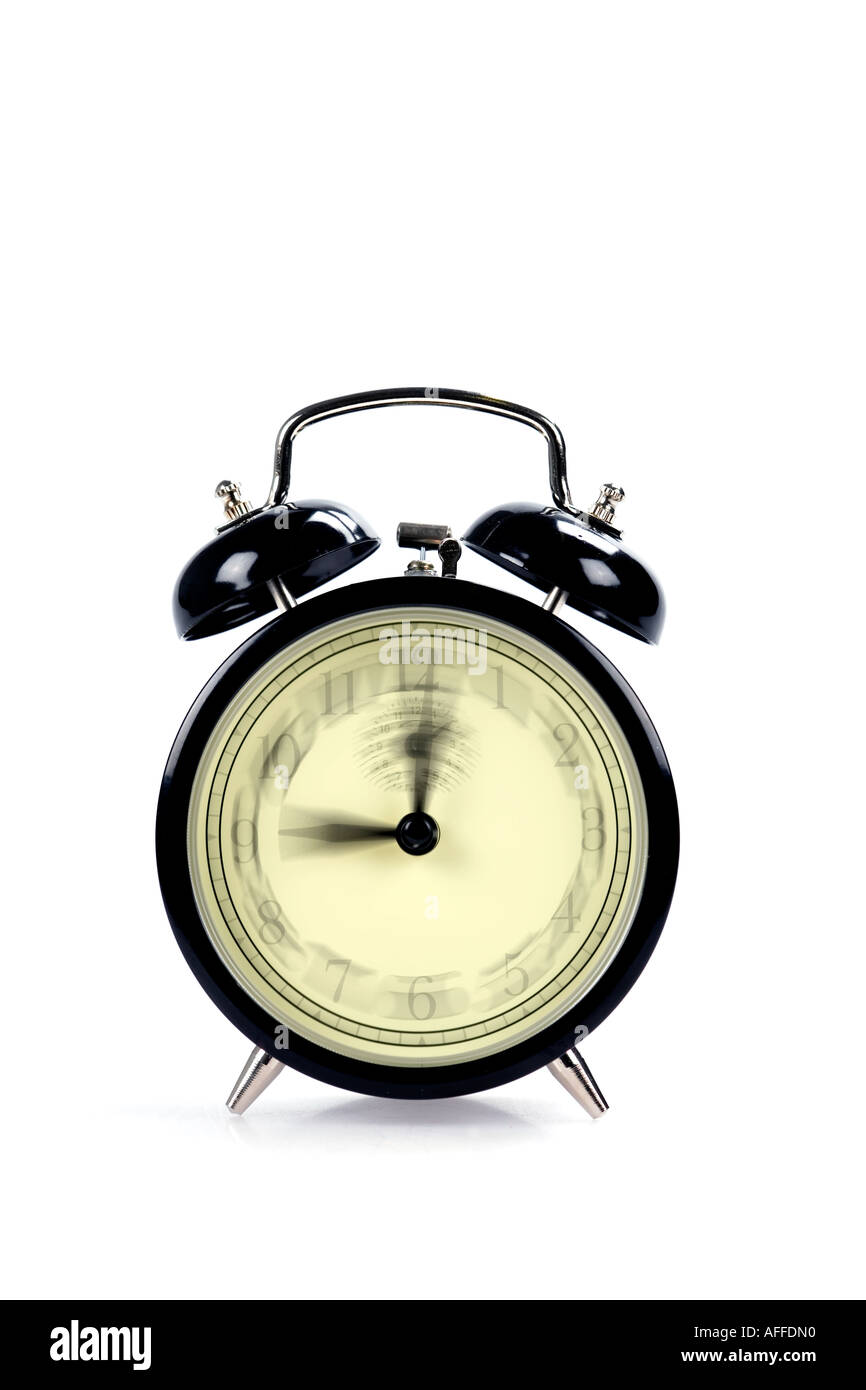 Alarm Clock with fast forward time Stock Photo - Alamy