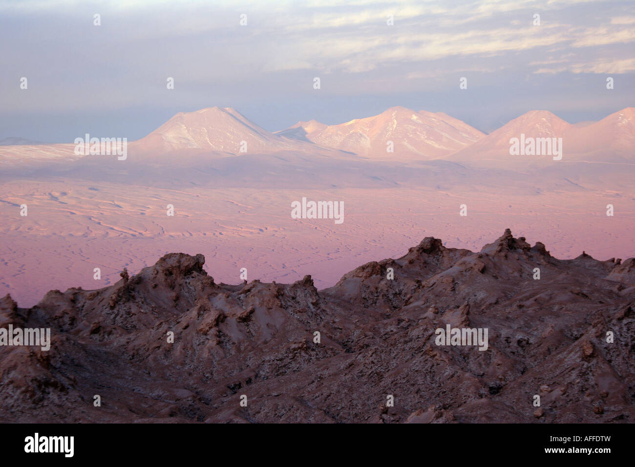 Sunset in the Atacama desert Stock Photo - Alamy