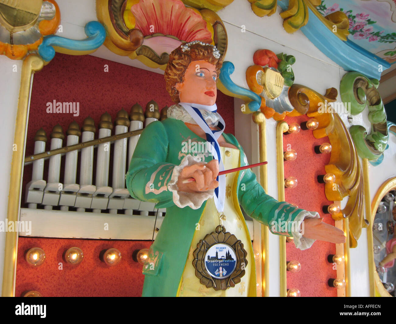 detail of Dutch street organ Stock Photo - Alamy
