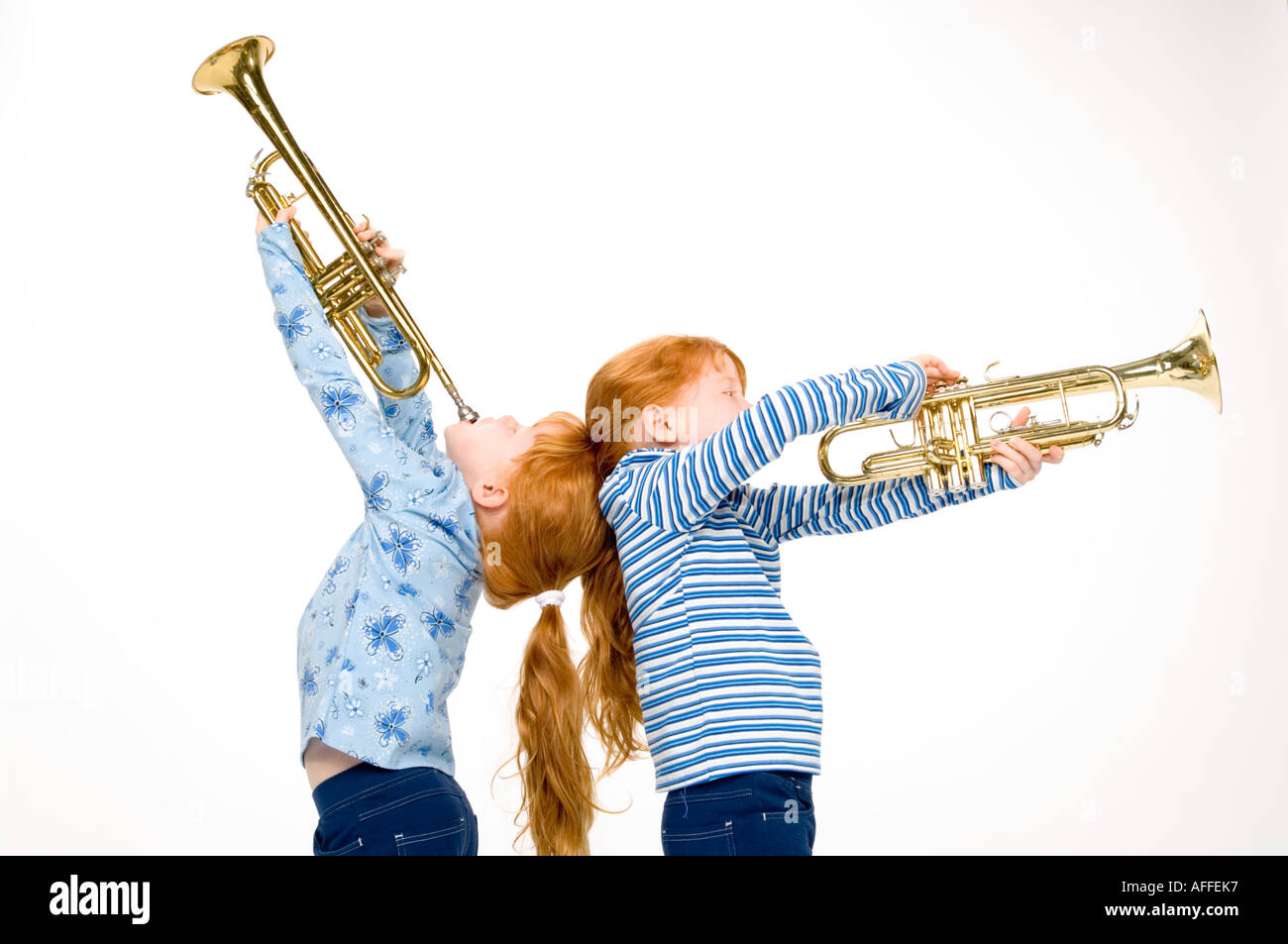 Playing trumpets hi-res stock photography and images - Alamy