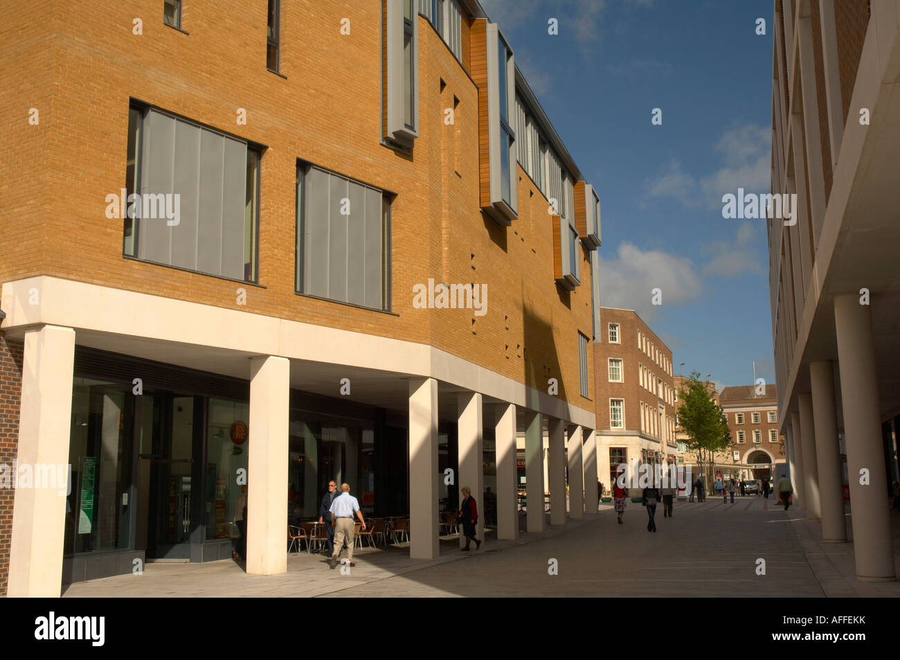 Princesshay shopping precinct Exeter Devon UK Stock Photo - Alamy