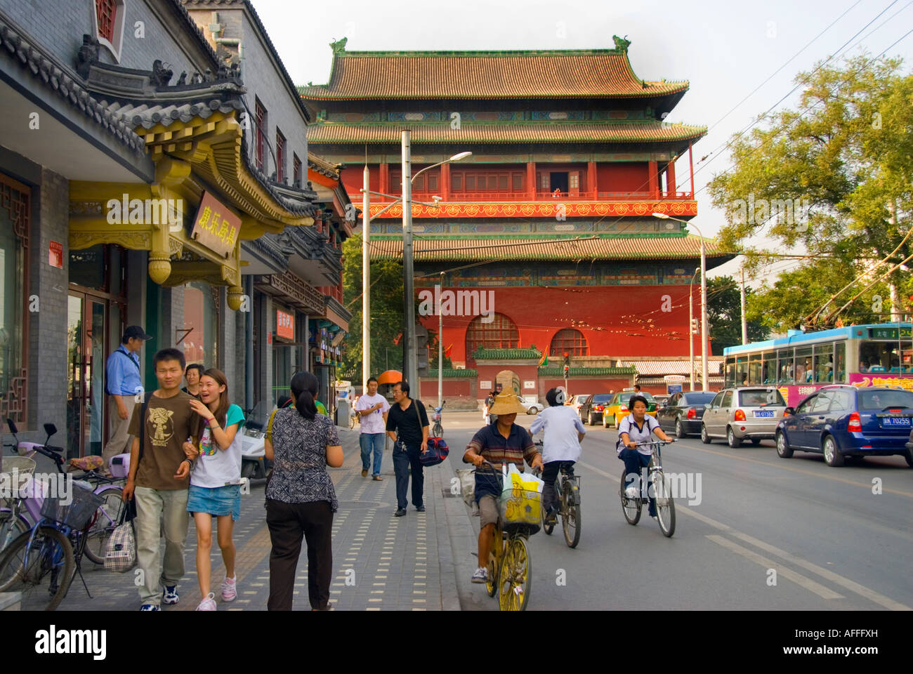 Beijing CHINA, Large Crowd People, Ancient Colorful Traditional ...