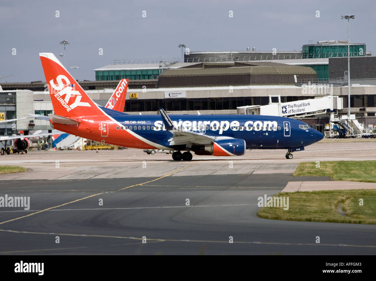 SkyEurope sky europe Airlines at MAN Manchester Airport Stock Photo - Alamy