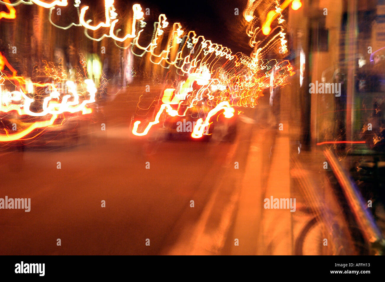 busy blurred night road Stock Photo - Alamy