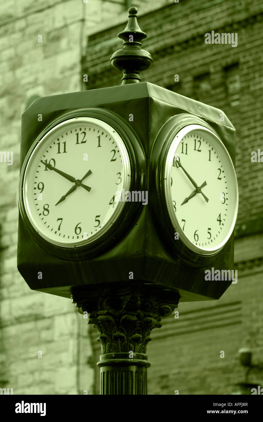 Outdoor clock tower Stock Photo - Alamy