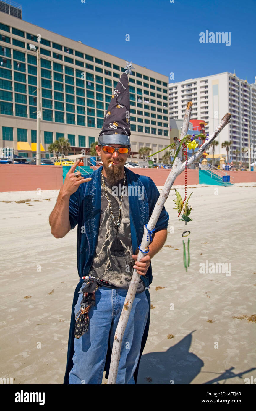 Magic Wizard at Daytona Beach Florida U S A Winter Holiday Beach Wizard ...