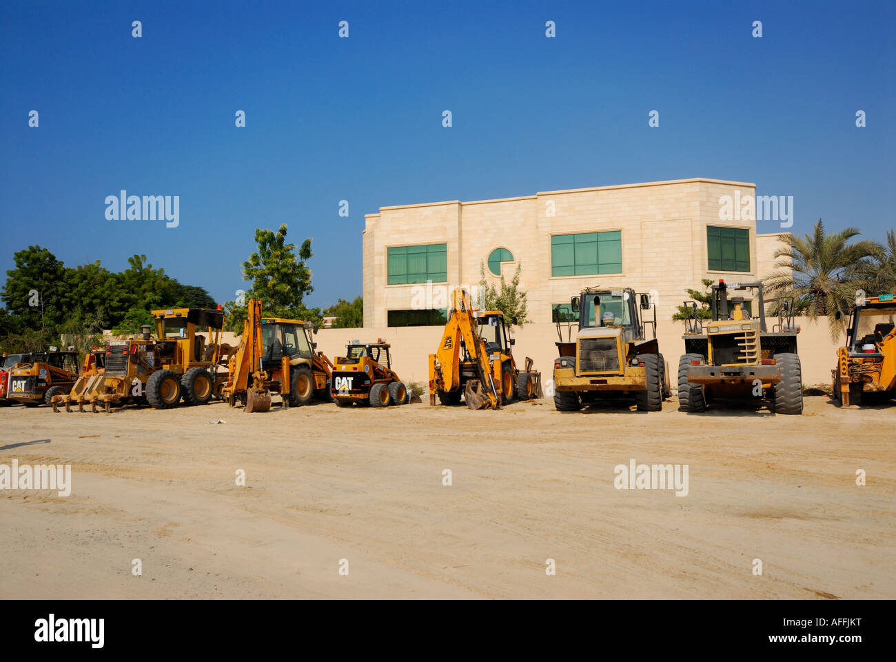 construction machines, Dubai, United Arab Emirates Stock Photo - Alamy