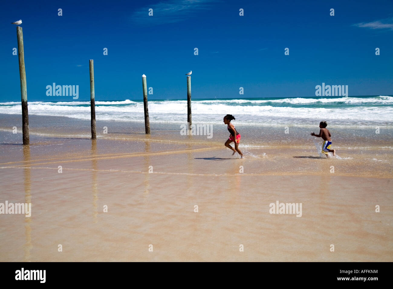 Children chasing school hi-res stock photography and images - Alamy