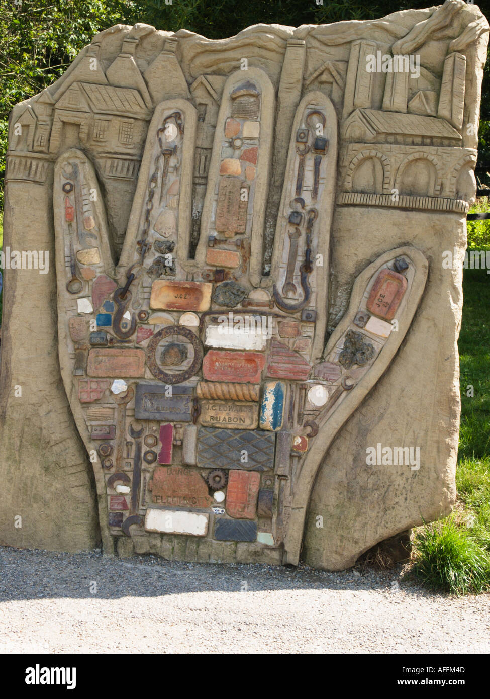 Stone sculpture of a hand Stock Photo - Alamy