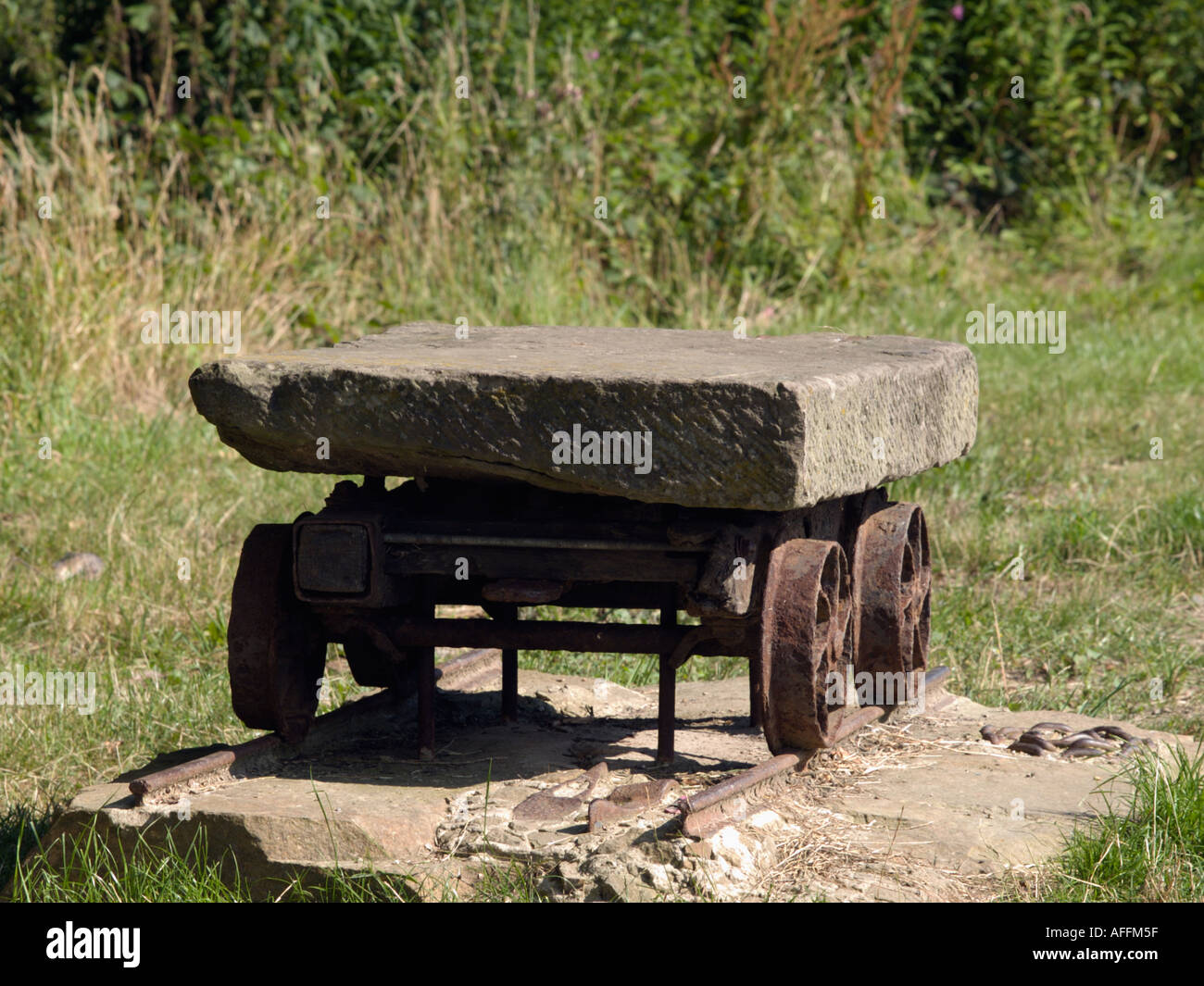 Trolley for carrying quarried stone Stock Photo - Alamy