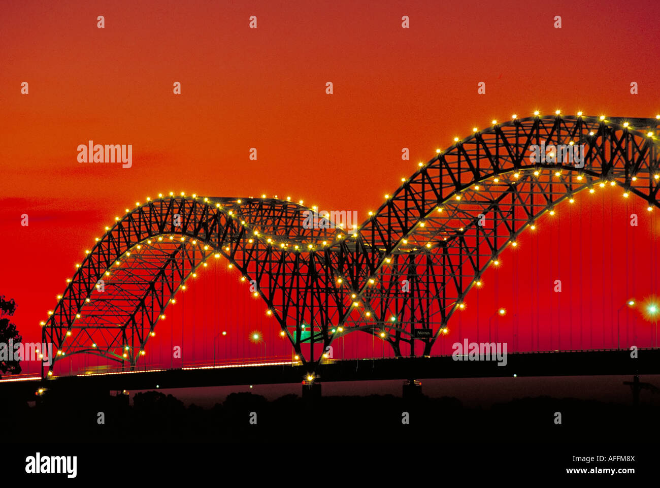 Elk217 1971 Tennessee Memphis Mississippi River bridge Stock Photo - Alamy