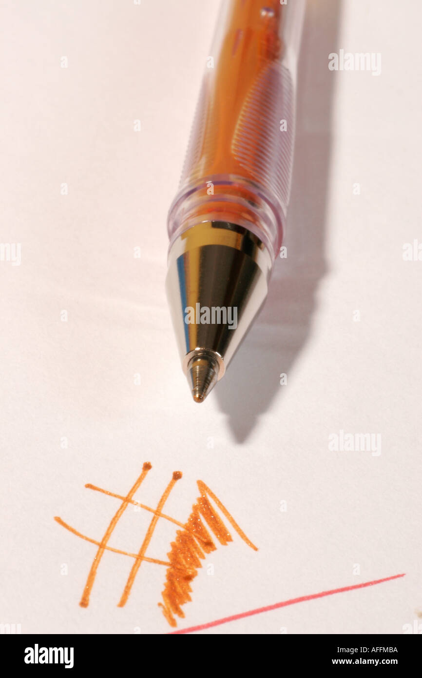 Ball Point Pen Stock Photo - Alamy