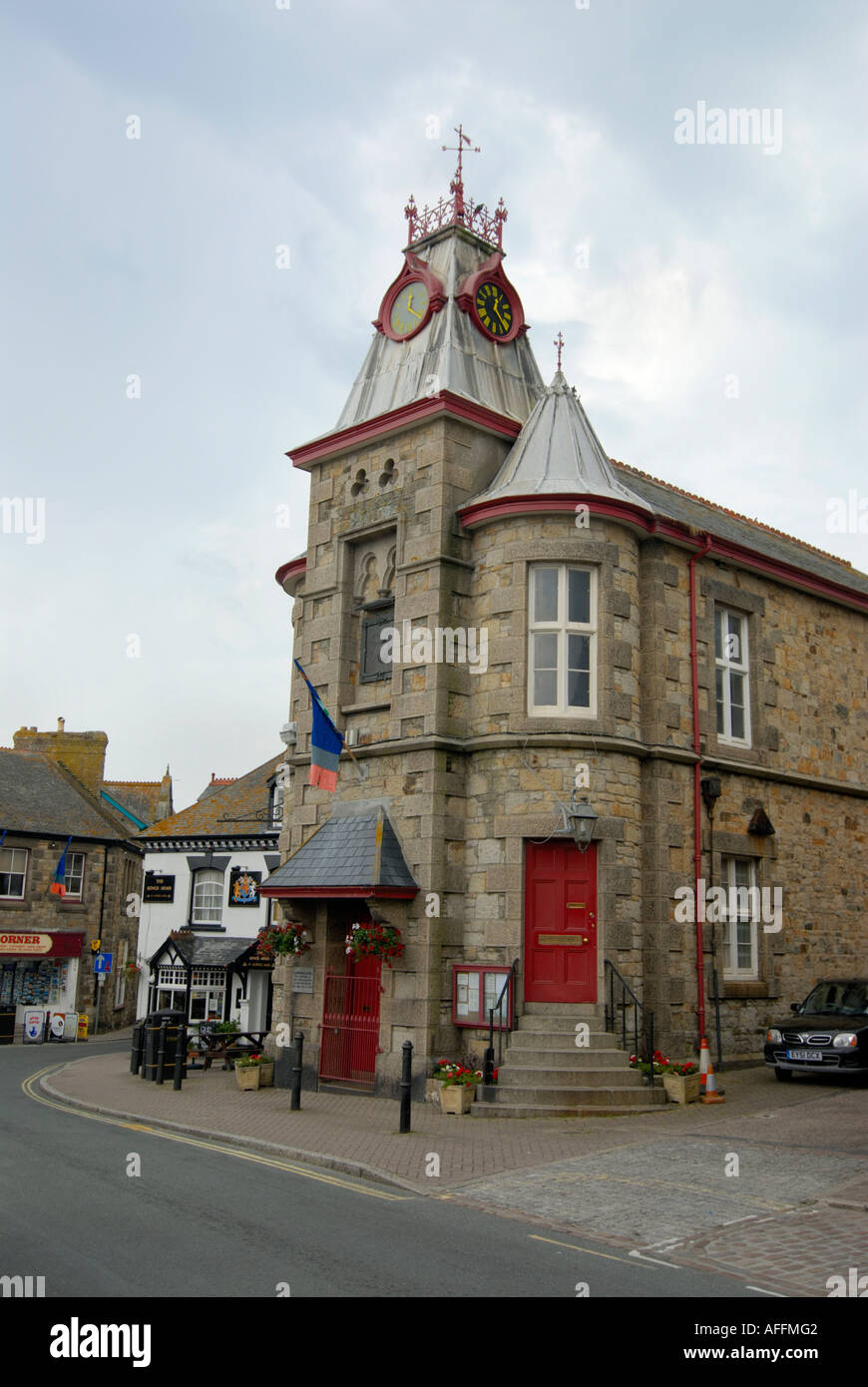 Marazion old Town Hall and the King s Arms public house Town hall is ...