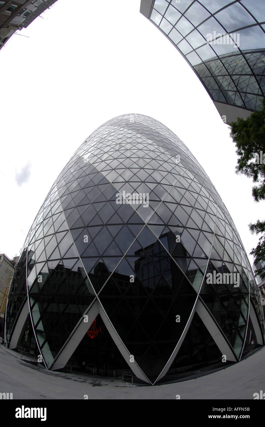 The Gherkin Building The City London East Stock Photo - Alamy