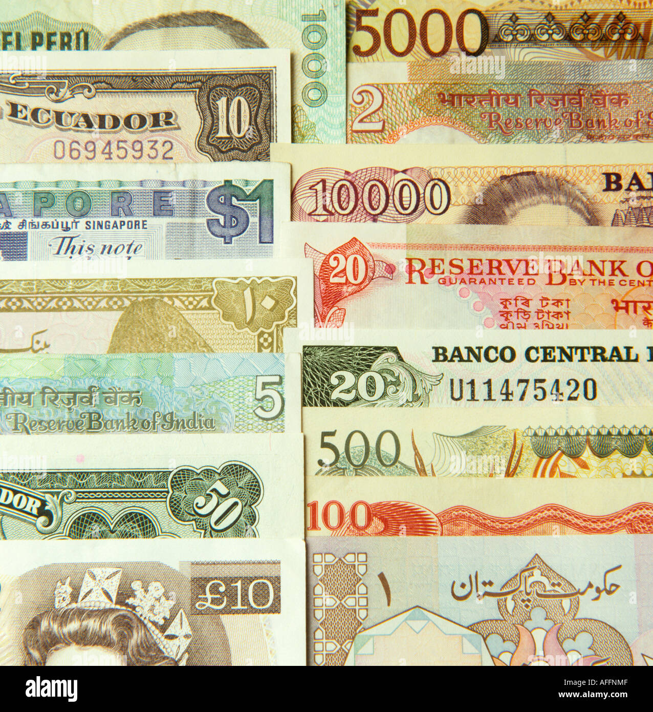 Travel banknotes from around the world Stock Photo - Alamy