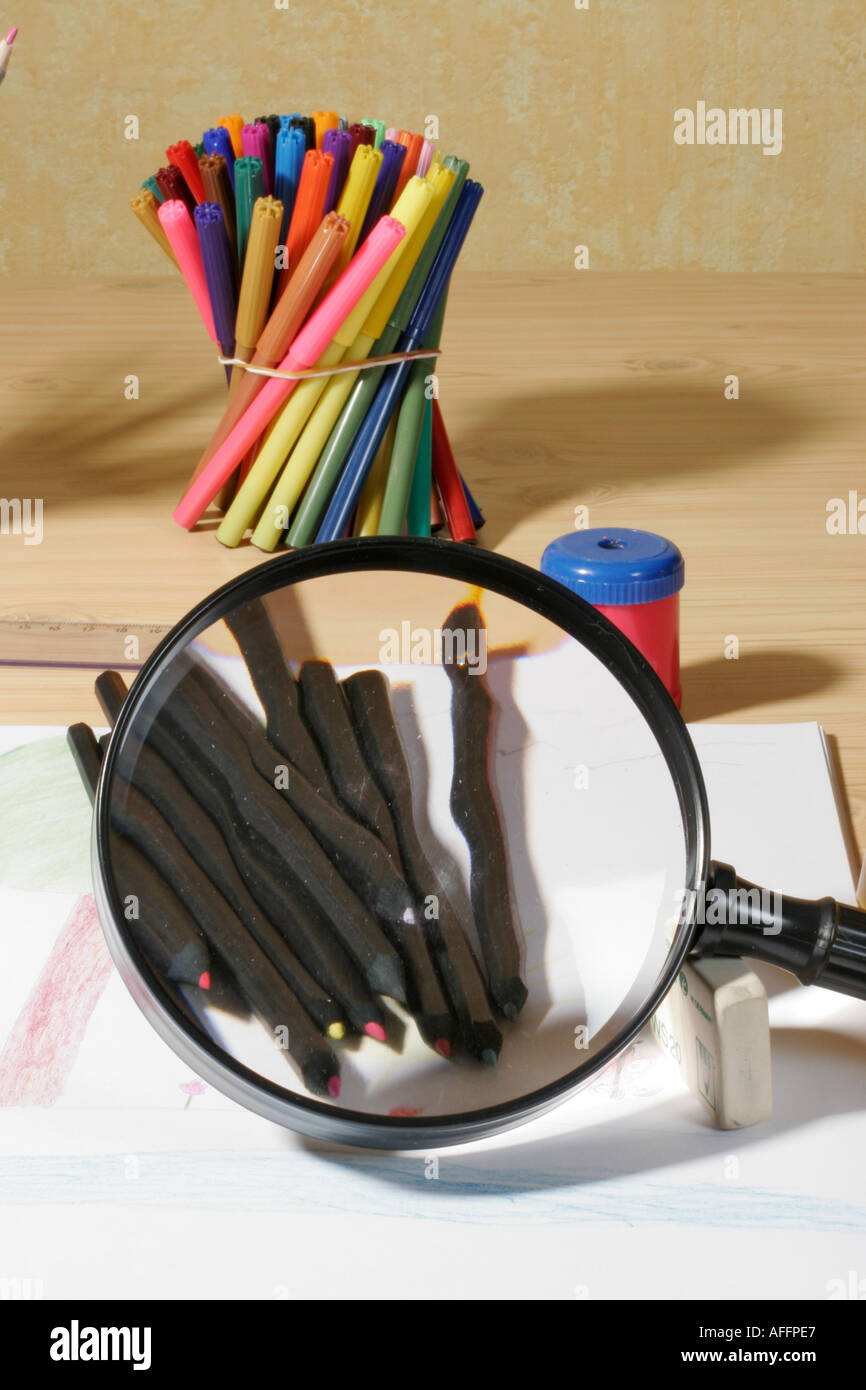 Pencil distortion hi-res stock photography and images - Alamy