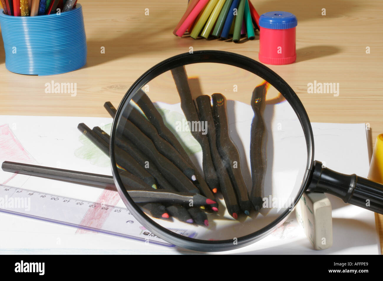 Pencil Distortion High Resolution Stock Photography and Images - Alamy