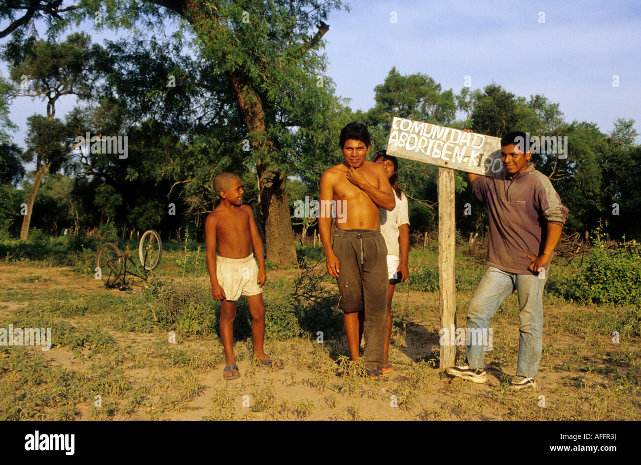 Indigenous people showing sign of their community Stock Photo - Alamy