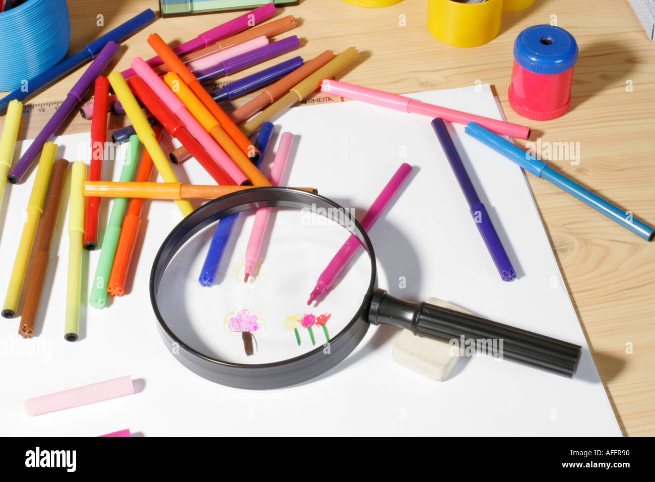 Pencil distortion hi-res stock photography and images - Alamy