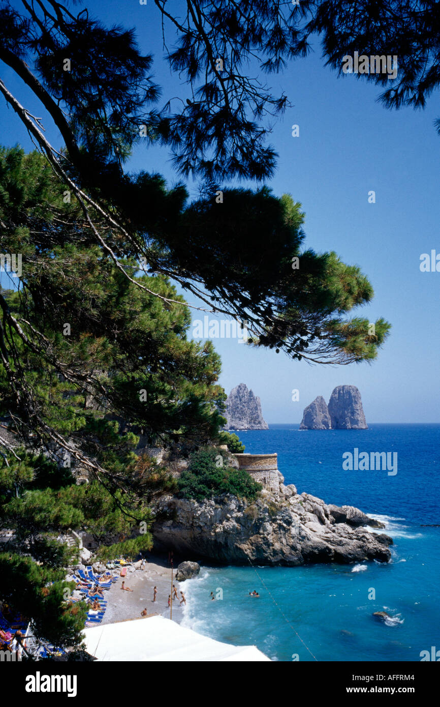 Marina Piccola Faraglioni Rocks Capri Island Italy Stock Photo - Alamy