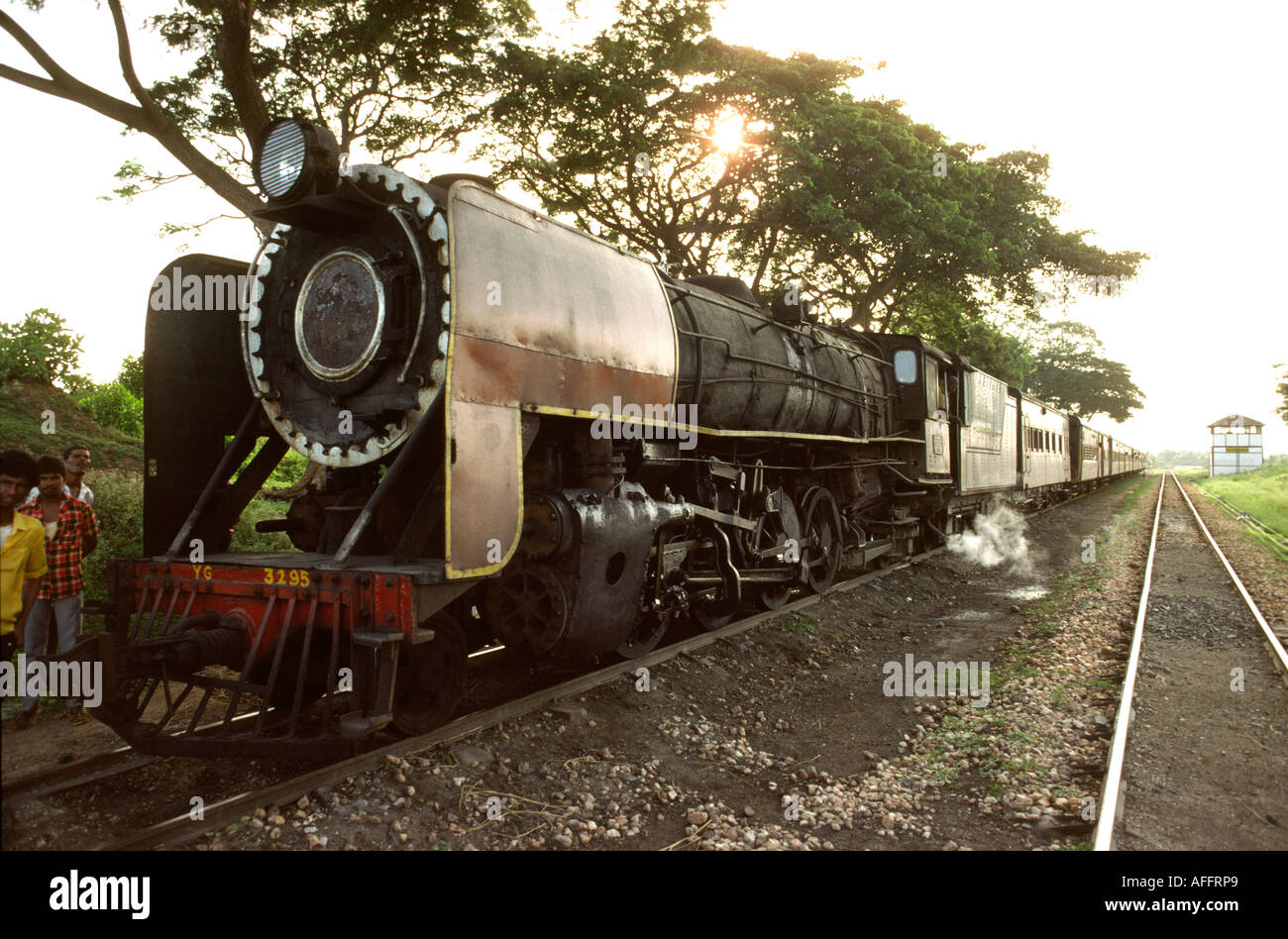 India Karnataka rail travel steam loco in Holenarsipur Station late ...